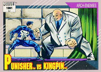 Marvel Universe 1991 - 102 - Punisher vs. Kingpin — Heroic Goods and Games